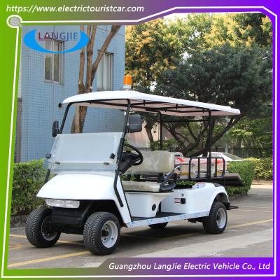 China Resort Electric Utility Golf Cart 2 Seater+ 1 Bed Electric Car With Top Light For Airport for sale