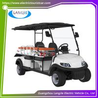 China 2 Seats+1 Bed Electric Golf Carts  AC Motor 5KW Electric Ambulance Car For Hospital for sale
