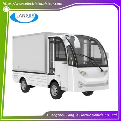 China 2 Passenger 48V Electric Luggage Cart  With AC Motor And ​Cargo Box Low Speed for sale