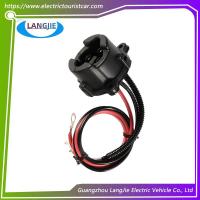 China Golf Cart Electrical DC Socket 48V Yamaha Black Circular Charging Cable Socket for sale