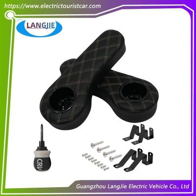 China Club Car Golf Car Diamond Armrest Rear Seat Kit With Cup Holder for sale