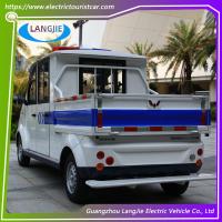 China 5 Seater 72V Electric Patrol Car Utility Electric Vehicle With Big Light On Top for sale