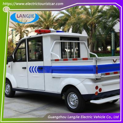China 5 Seater Electric Patrol Car , Electric Powered Utility Carts With Big Light On Roof for sale