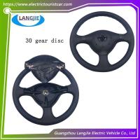 China Electric Four-Wheel Sightseeing Car 36 Tooth Circular Black Steering Wheel 30MM Component for sale
