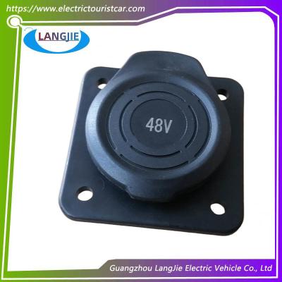 China LVTONG Electric Sightseeing Car Patrol Car 48V Charging Socket for sale