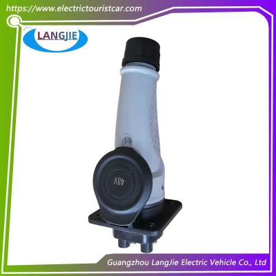 China Charger Handle Plug And Socket For LVTONG Electric Sightseeing Car for sale