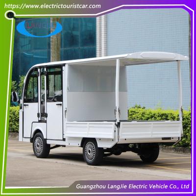 China Resort Car Battery Powered White 5 Seats Electric Freight Car AC Motor For Hotel for sale