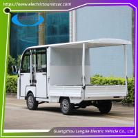 China 5 Seater Electric Car AC Motor White Color Electric Truck With Cargo Car  For Hotel for sale