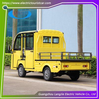 China Four Wheels Electric Shuttle Bus 23 Seats With Door / Electric Mini Bus AC Motor for sale