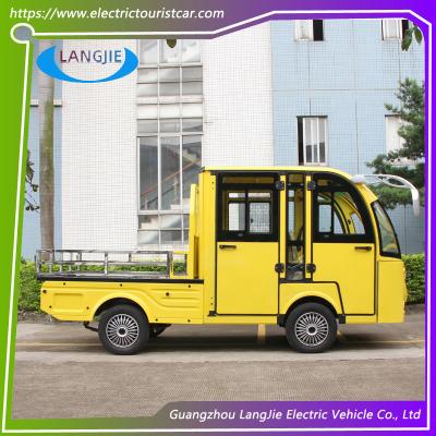 China 5 Person 4 Wheels Electric Freight Car With Door AC motor For Factory Or Hotel for sale