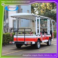 China 11 Seater Climbing Ability 20% Electric Tourist Car with Medical Chest for Airport for sale