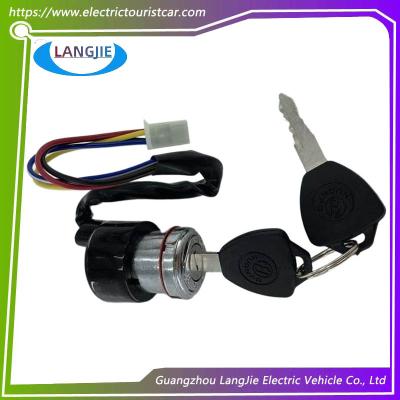 China Electric Sightseeing Patrol Car Marshell 4-Wire Key Start Switch Parts for sale