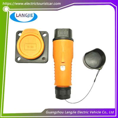 China Wuling Electric Vehicle Y30 Charging Gun 220V 16A Charging Socket For Sightseeing Vehicles for sale