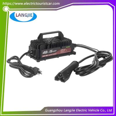 China EZGO RXV Golf Cart Smart Lead-Acid Battery Charger With Triangular Plug 48V 15A 105Ah for sale