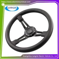China Club Car Triangular Spiral Steering Wheel Golf Cart Accessory For Club Car for sale