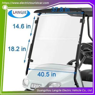 China High Quality Ezgo Txt Transparent Front Windshield Golf Cart for sale
