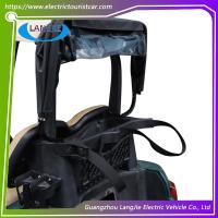 China EZGO Four Wheel Golf Cart Black PVC Rain Cover Foldable for sale