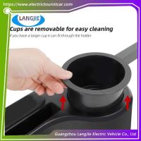 China Non Drilling Golf Cart Rear Armrest With Cup Holder And Phone Storage Compartment for sale
