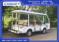 China Fashion White 11 Person Electric Sightseeing Bus For Hotel / Real  Estate for sale
