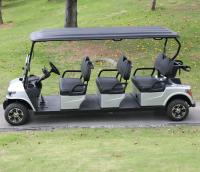 China White Color 48V 5KW AC Motor Electric Golf Cart With 6 Seats For Golf Courses And Resorts for sale