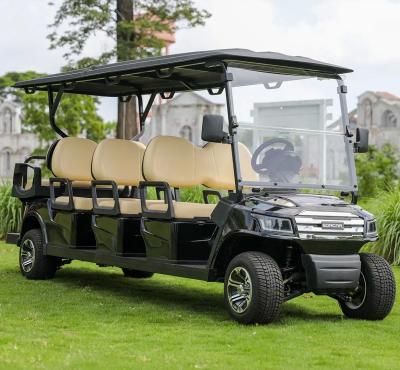 China 8 Seats Electric Golf Cart With 48V Battery And 30% Gradeability For Golf Courses And Tourist Resorts for sale