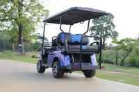 China 4 Seat Electric Golf Cart With Leather Fabric Seats LED Lighting System And Robotic Welding Chassis for sale