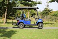 China 4 Seat Electric Golf Cart With Leather Fabric Seats LED Lighting System And Robotic Welding Chassis for sale