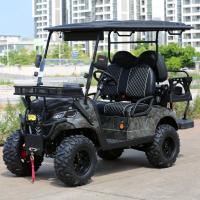China 4-Seat Electric Golf Cart With 14-Inch Off-Road Tires Q235 High-Strength Chassis And 10-Inch Multimedia Screen for sale