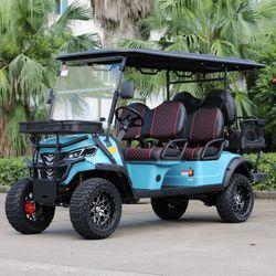 China Luxury 6 Seater Electric Golf Cart with 72V/48V Lithium Battery 40km/h Max Speed and 80km Range for sale