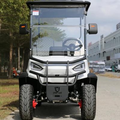 China 4 Seats Electric Golf Cart With Cargo Box 48V Maintenance-Free Battery And High-Strength Chassis for sale