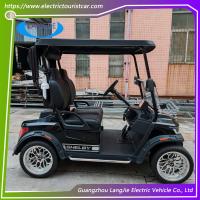 China 2 Seaters Electric Golf Cart with Power-Assisted Steering Double Swing Arm Suspension and Foldable Windshield for sale
