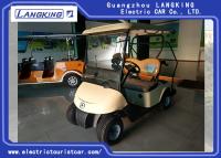 China Beige Color Energy Saving 2 Person Golf Cart For Leisure Place / Stadium for sale