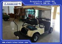 China Beige Color Energy Saving 2 Person Golf Cart For Leisure Place / Stadium for sale
