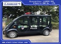 China Black 6 Seater  Electric Patrol Car 18% Climbing Ability Load Model X065 for sale