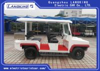 China Red / White Five Seats Electric Patrol Car With Bucket HS CODE 8703101900 for sale