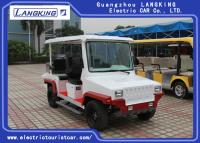 China Red / White Five Seats Electric Patrol Car With Bucket HS CODE 8703101900 for sale