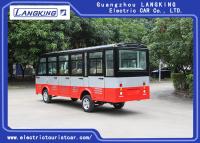 China 14 Passenger Closed Door Electric Sightseeing Car With Superior Cruising Capacity 72 Volt 7.5KW AC Motor for sale