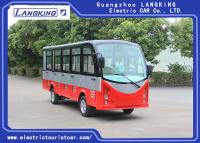 China 14 Passenger Closed Door Electric Sightseeing Car With Superior Cruising Capacity 72 Volt 7.5KW AC Motor for sale