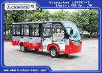 China 14 Passenger Closed Door Electric Sightseeing Car With Superior Cruising Capacity 72 Volt 7.5KW AC Motor for sale