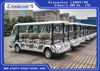 China White Color Electric Shuttle Vehicles With 11 Seater Zero Pollution Long Service for sale