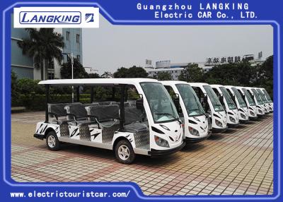 China White Color Electric Shuttle Vehicles With 11 Seater Zero Pollution Long Service for sale