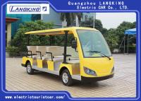 China 11 Seats  Multi Passenger Electric Tour Bus Yellow Color Low Noise for sale