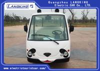 China Closed Electric Shuttle Bus , 14 Person 4 Wheels  Electric Tourist Car With Vacuum for sale