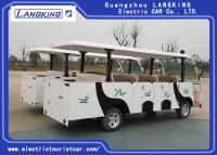 China Closed Electric Shuttle Bus , 14 Person 4 Wheels  Electric Tourist Car With Vacuum for sale