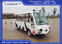 China Closed Electric Shuttle Bus , 14 Person 4 Wheels  Electric Tourist Car With Vacuum for sale