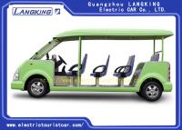 China Capacious 11 Seats Green Electric Shuttle Car Resort Vehicles High Performance for sale