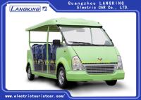 China Capacious 11 Seats Green Electric Shuttle Car Resort Vehicles High Performance for sale