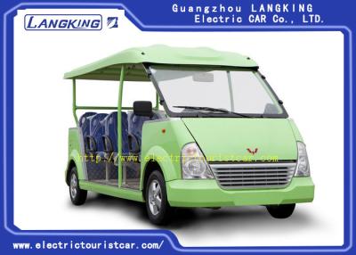 China Capacious 11 Seats Green Electric Shuttle Car Resort Vehicles High Performance for sale