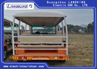 China Fair Use Electric Shuttle Vans , Orange 23 Seats Street Legal Electric Vehicle for sale