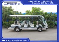 China Small Electric Shuttle Car , 14 People Electric Sightseeing Bus Max.Speed 28 km/h for sale